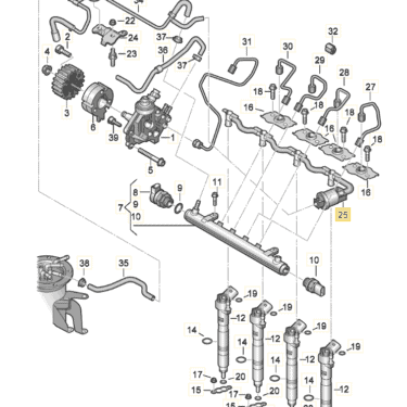 CP3 High Pressure Fuel Pump Conversion Kit, VW CBEA CJAA TDI [$200 CORE ...