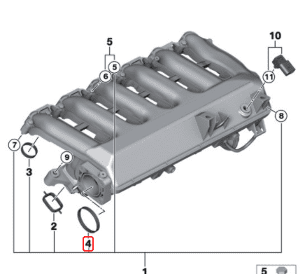 Intake Manifold Gasket, M57 335d X5 35d – Cascade German Parts